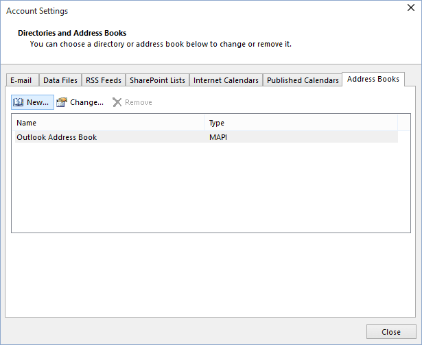 How To Create An Outlook Address Book Microsoft Outlook 2016