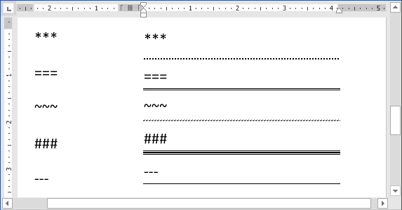 How To Add And Remove Horizontal Lines Between Sections Of The Document 