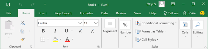 How To Reduce Ribbon Size In Excel Microsoft Excel 2016
