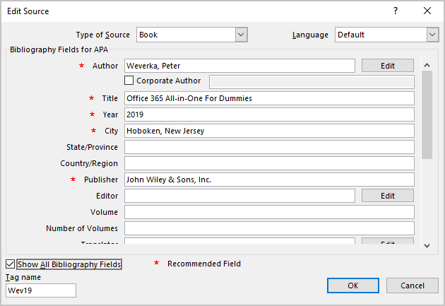 Update The Bibliography In Word 365 Travelspsado