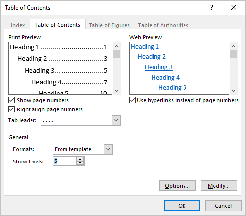 How To Create Multiple Tables Of Contents In One Word Document Microsoft Word 365