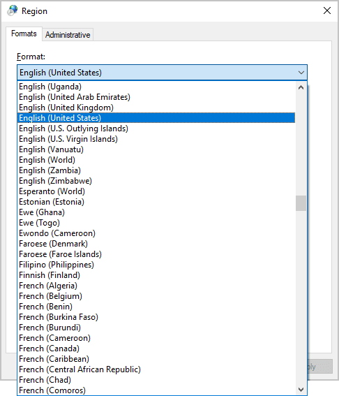How To Change Numbers And Currency Format In Windows 10 Microsoft Office 365