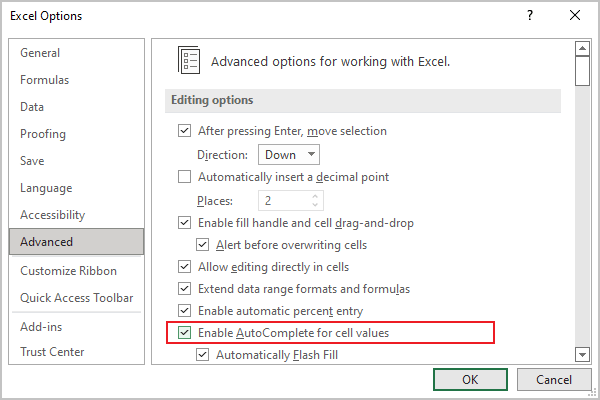 Excel AutoComplete To Automate Data Entry Microsoft Excel 365