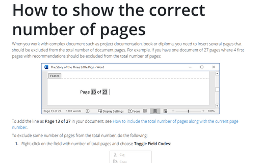 How to include the total number of pages along with the current page ... How to include the total number of pages along with the current page ...
